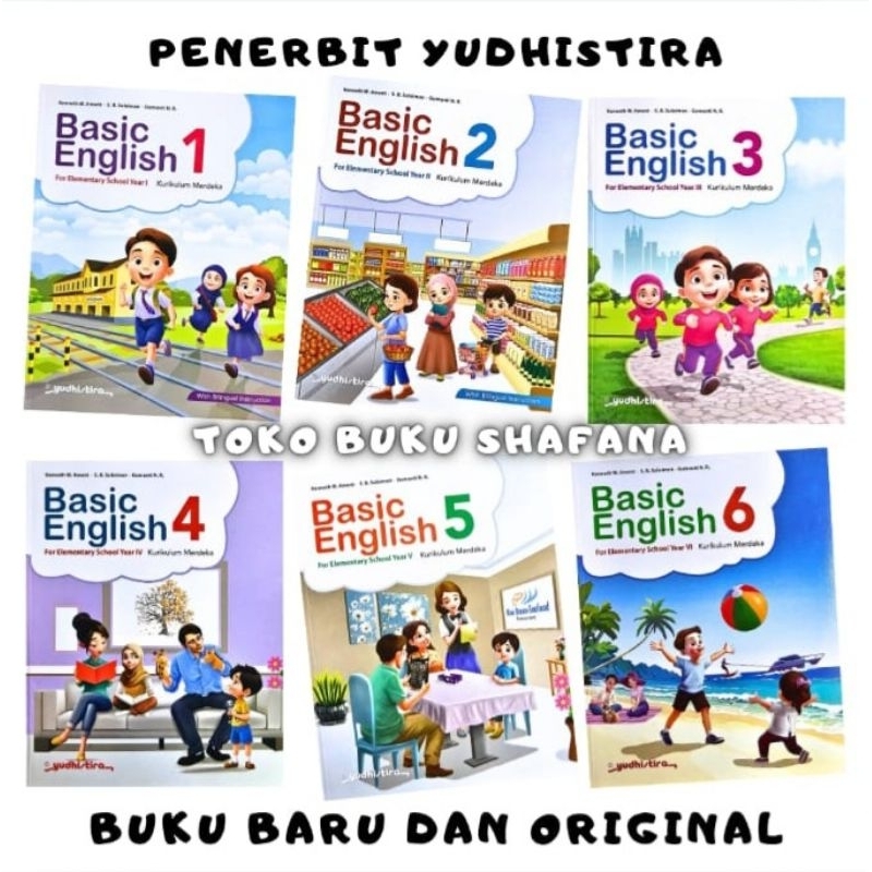 Jual Buku Basic English Kelas 1 2 3 4 5 6 SD Revisi Yudhistira ...