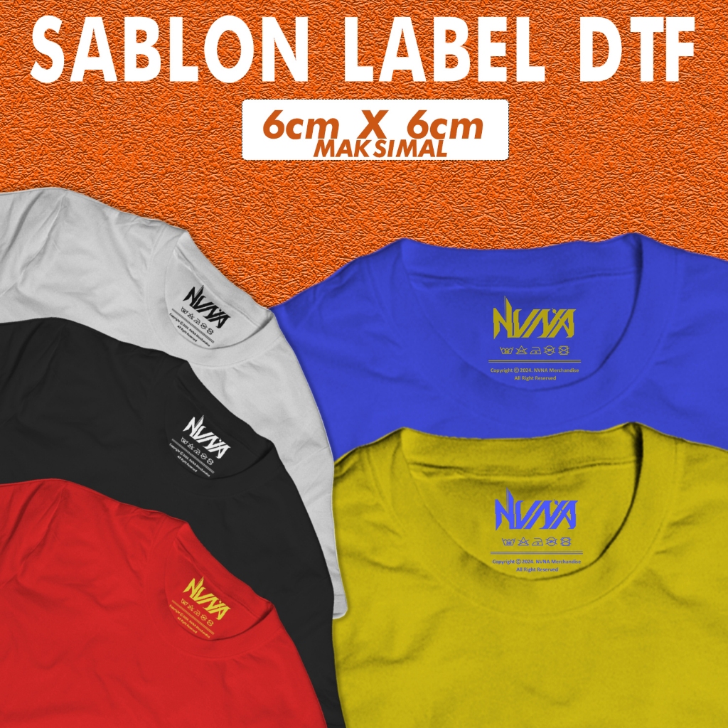 Jual Label Baju DTF - Sablon Label DTF - Sablon Label Setrika | Shopee ...