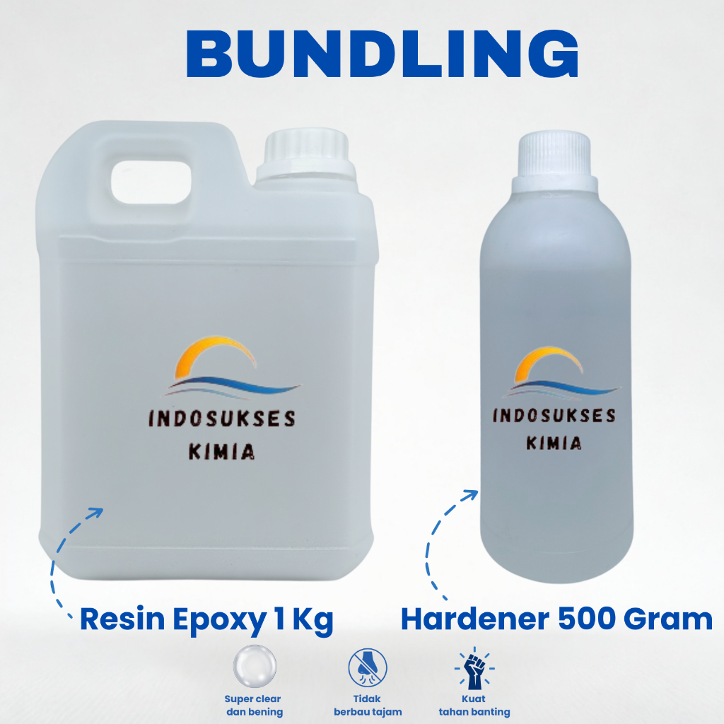 Jual Epoxy Resin Bening 1 kg + Hardener 500 gr | Shopee Indonesia