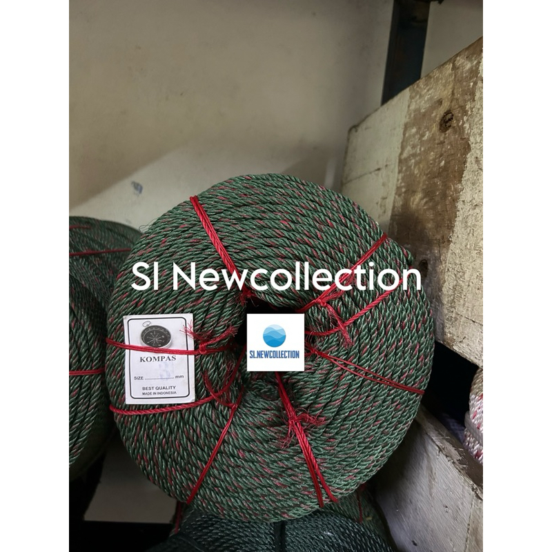 Jual Tali Tambang PE Ukuran 3 mm Merk KOMPAS HIJAU BINTIK // Harga 1 ROL MURAH | Shopee Indonesia