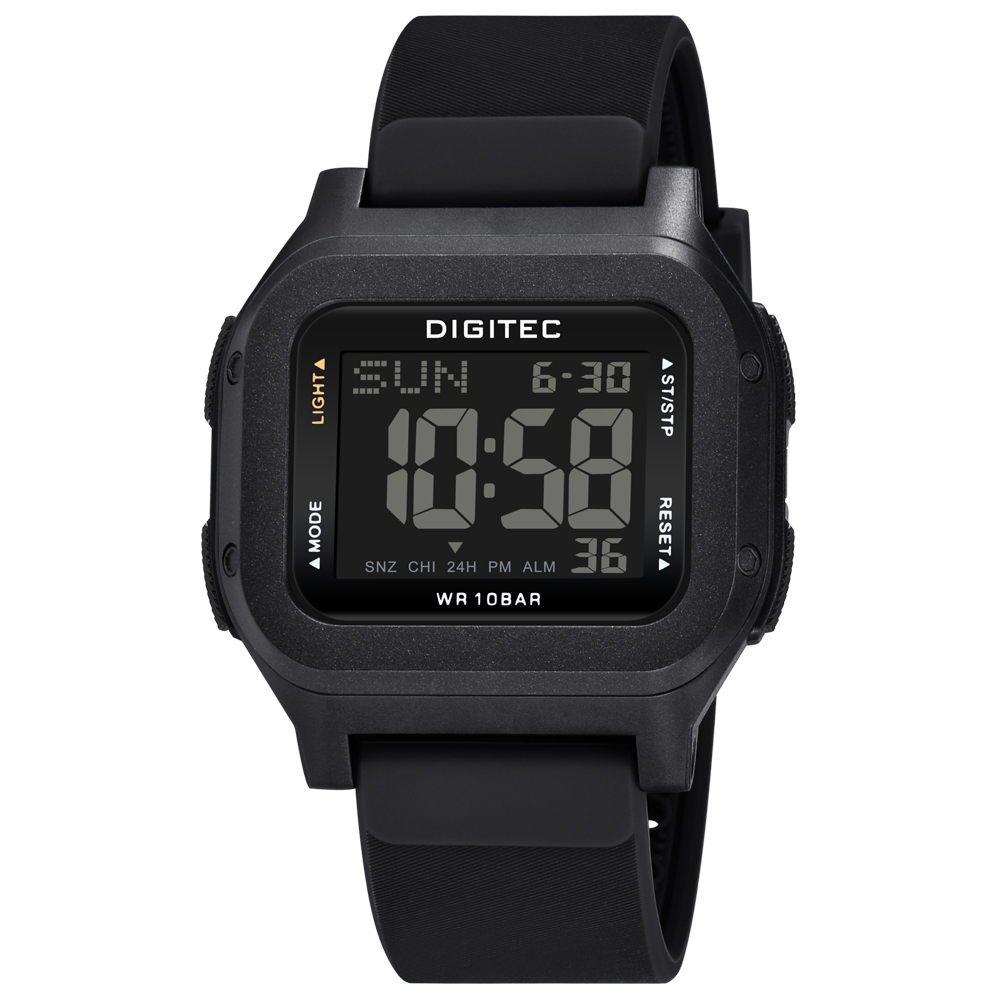 Jual Jam Tangan Digital Pria DIgitec DG-5207T Silicone Strap | Shopee ...