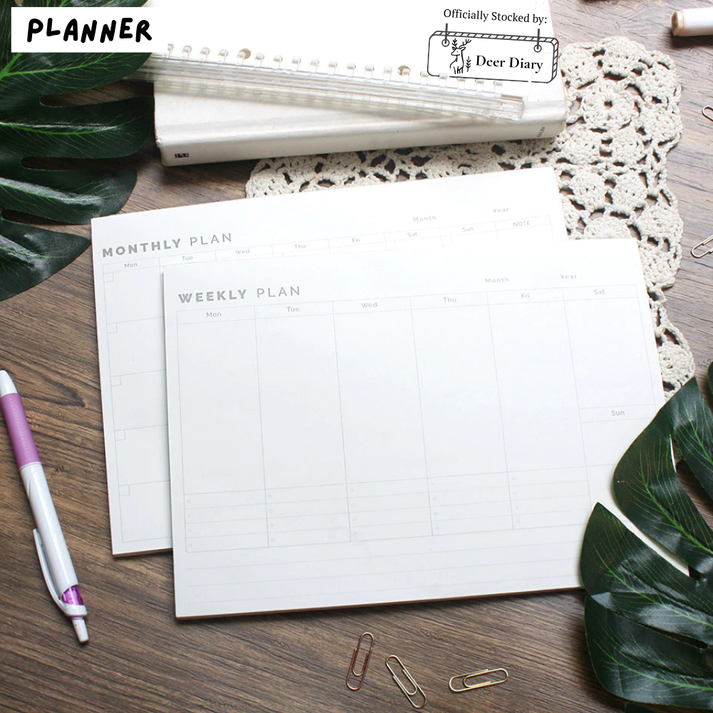 Jual Deer Diary - Weekly Planner | Monthly Planner | Kertas To Do List ...