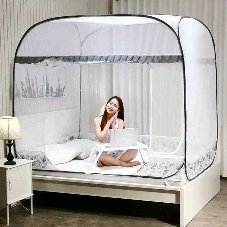 Jual selambu tidur kelambu lipat jaring anti nyamuk kelambu tirai ...