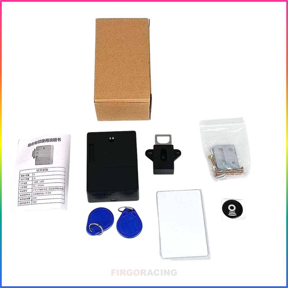 Jual Kunci Lemari Sensor Keyless RFID Golden Security Cabinet Door Lock ...