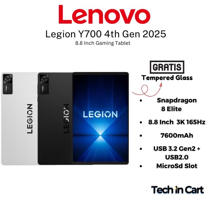 Jual Lenovo Legion Y700 4th Gen Snapdragon Elite 2025 Gaming Tablet | Shopee Indonesia