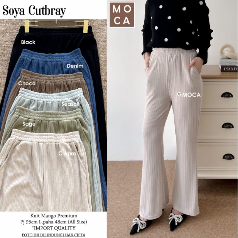Jual Soya Cutbray Pants Celana Panjang Wanita Bahan Premium Original ...