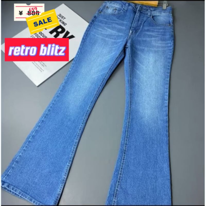 Jual Highwaist Cutbray Jeans Retro 114 - Celana Jeans Cutbray Premium ...