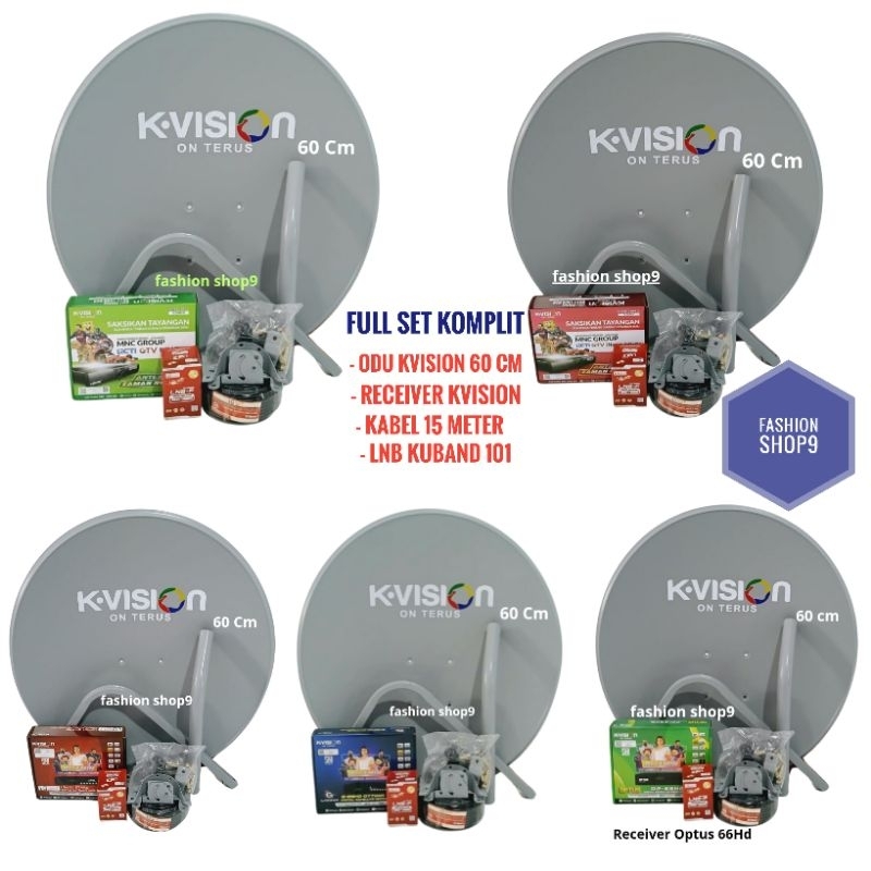 Jual Parabola Kvision 60 Cm Komplit + Receiver Bromo / Cartenz / Lgsat ...