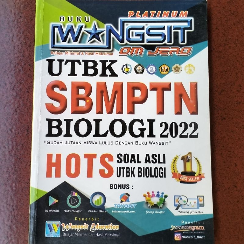 Jual Buku Wangsit UTBK SBMPTN Biologi 2022 | Shopee Indonesia