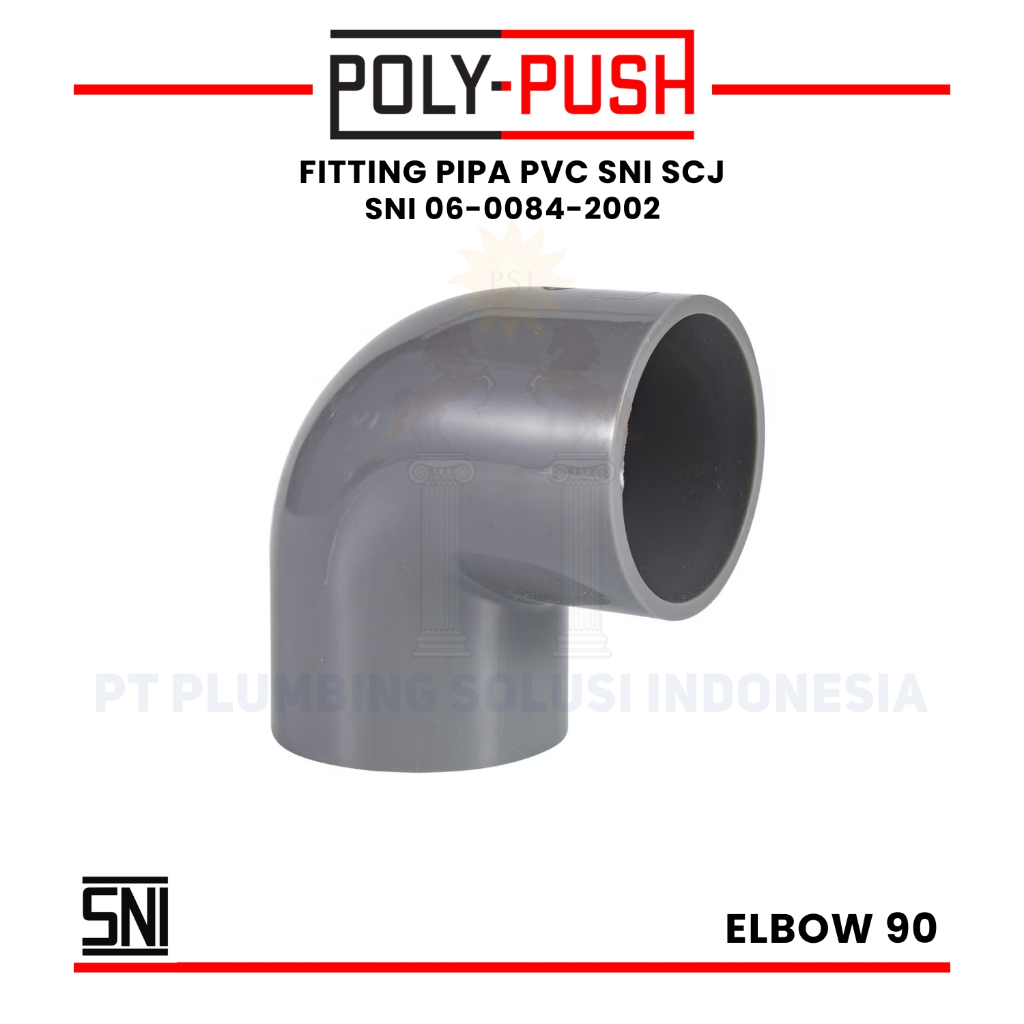 Jual Elbow 90 / Knee Fitting Pipa PCV SNI 8 Inch / 200 mm SCJ (Lem PVC ...
