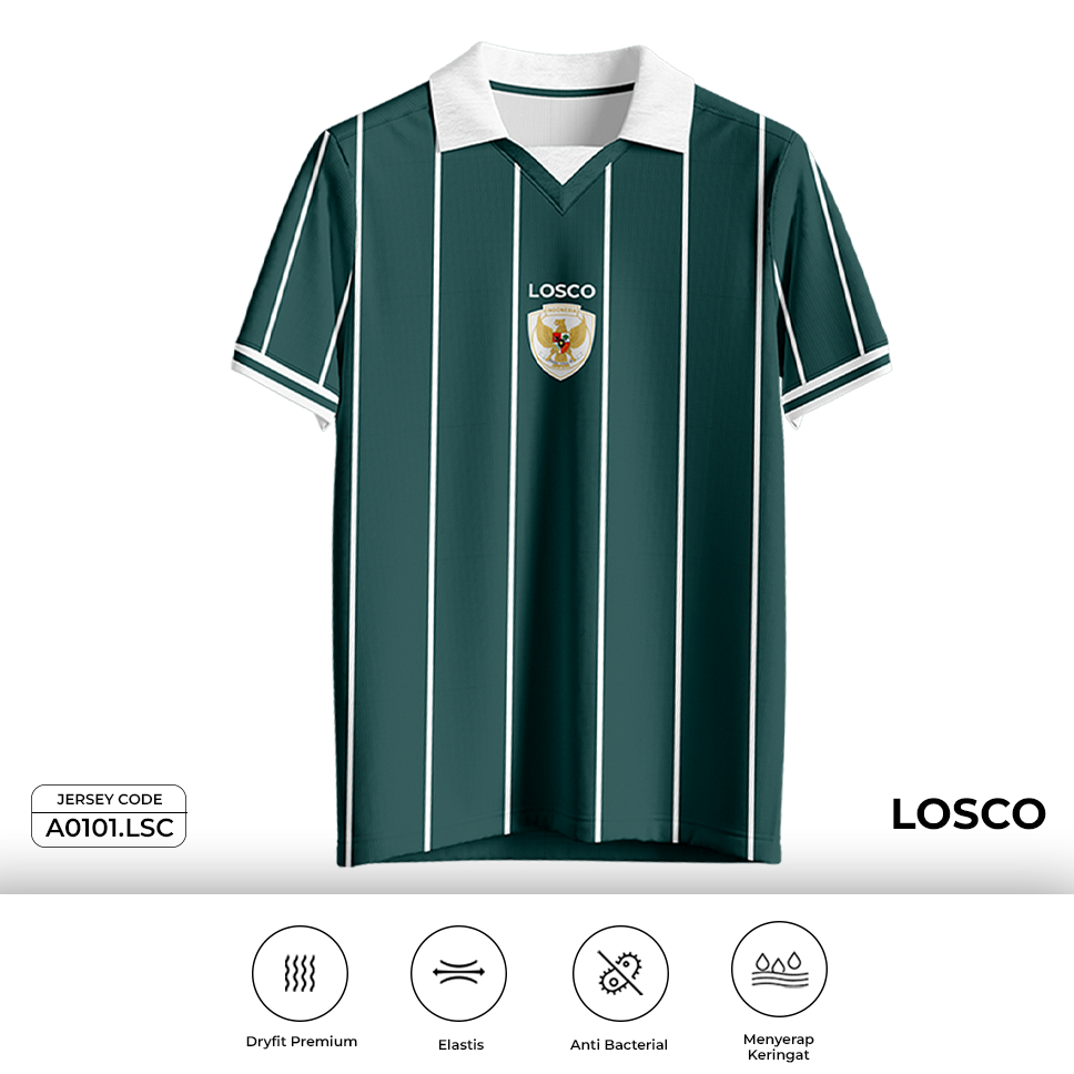 Jual LOSCO - Jersey Vintage Timnas Indonesia / Jersey Retro Timnas ...