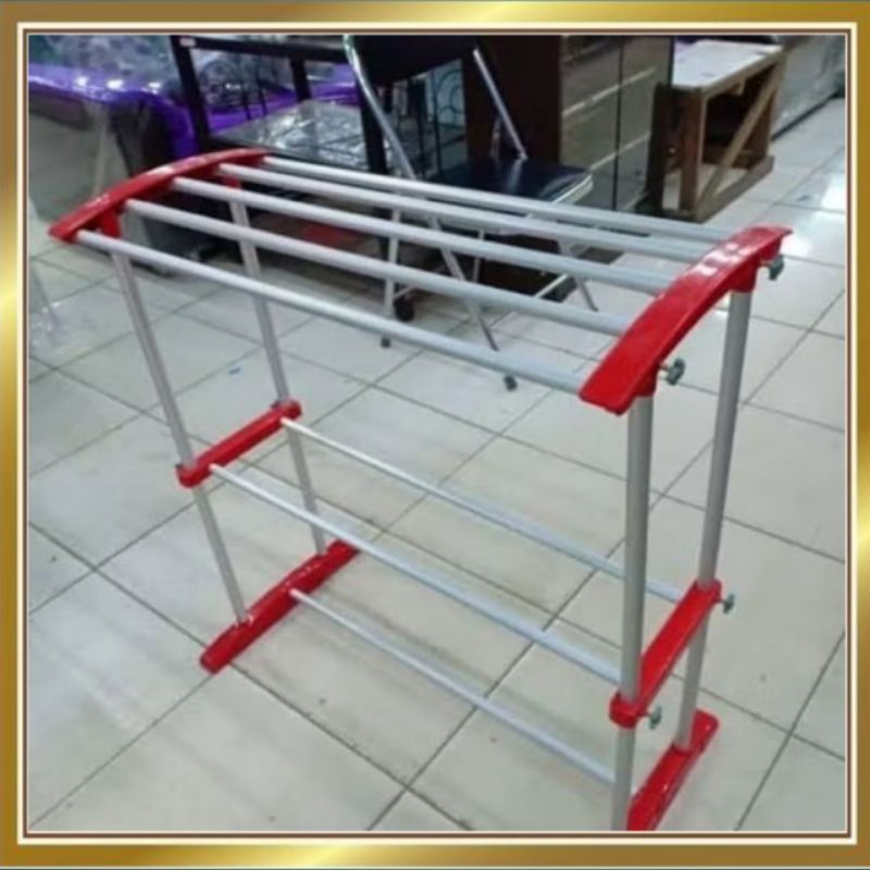 Jual Jemuran Handuk Aluminium Anti Karat | Rak Jemuran Baju Kuat Ringan ...