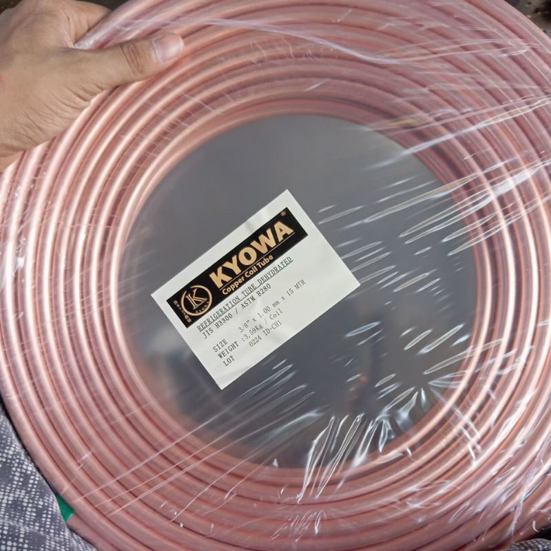 Jual pipa tembaga roll KYOWA 3/8 x 1mm x 15meter | Shopee Indonesia