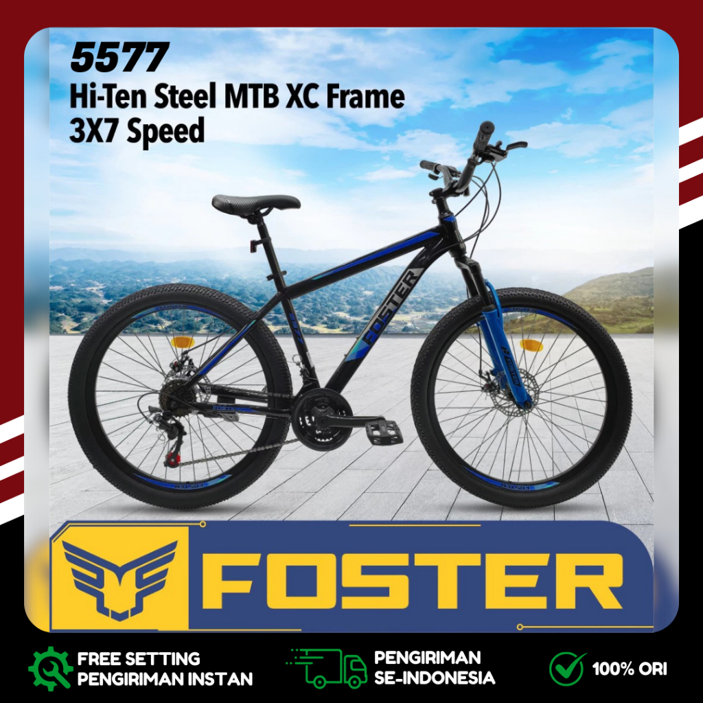 Jual Sepeda Gunung MTB 27.5 / 26 / 24 Merk FOSTER 5522 / 5577 / 6657 ...