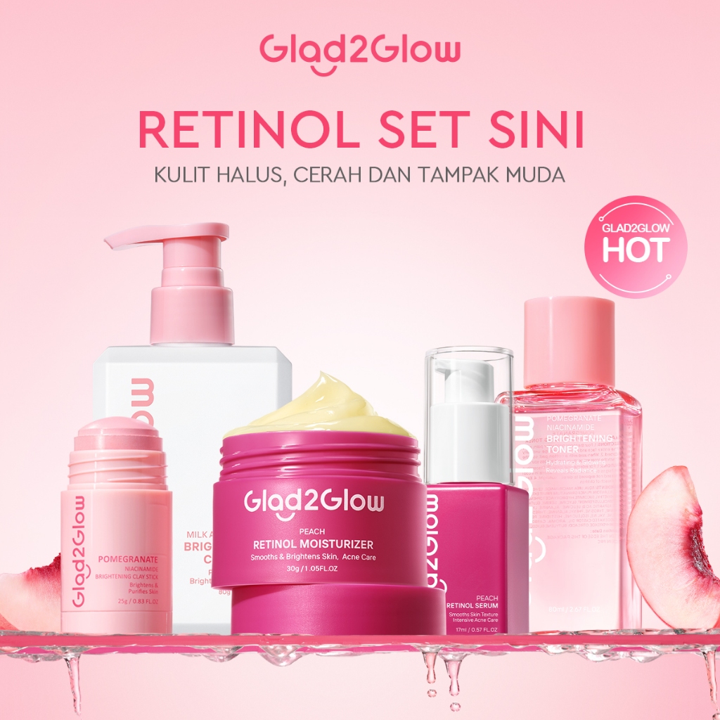 Jual [ For Skin Renew ] Glad2Glow Retinol Sensitive Paket Bundle All in ...