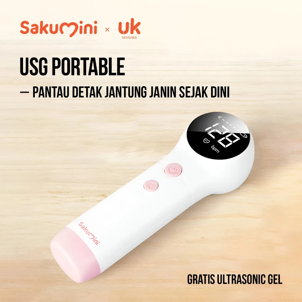 Jual Sakumini Alat Deteksi Jantung Janin Fetal Doppler Heart Rate ...