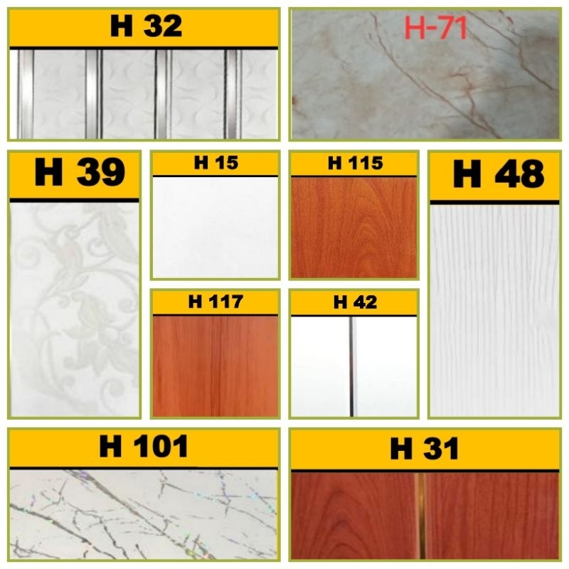 Jual Plafon PVC premium 8mm Full | Shopee Indonesia