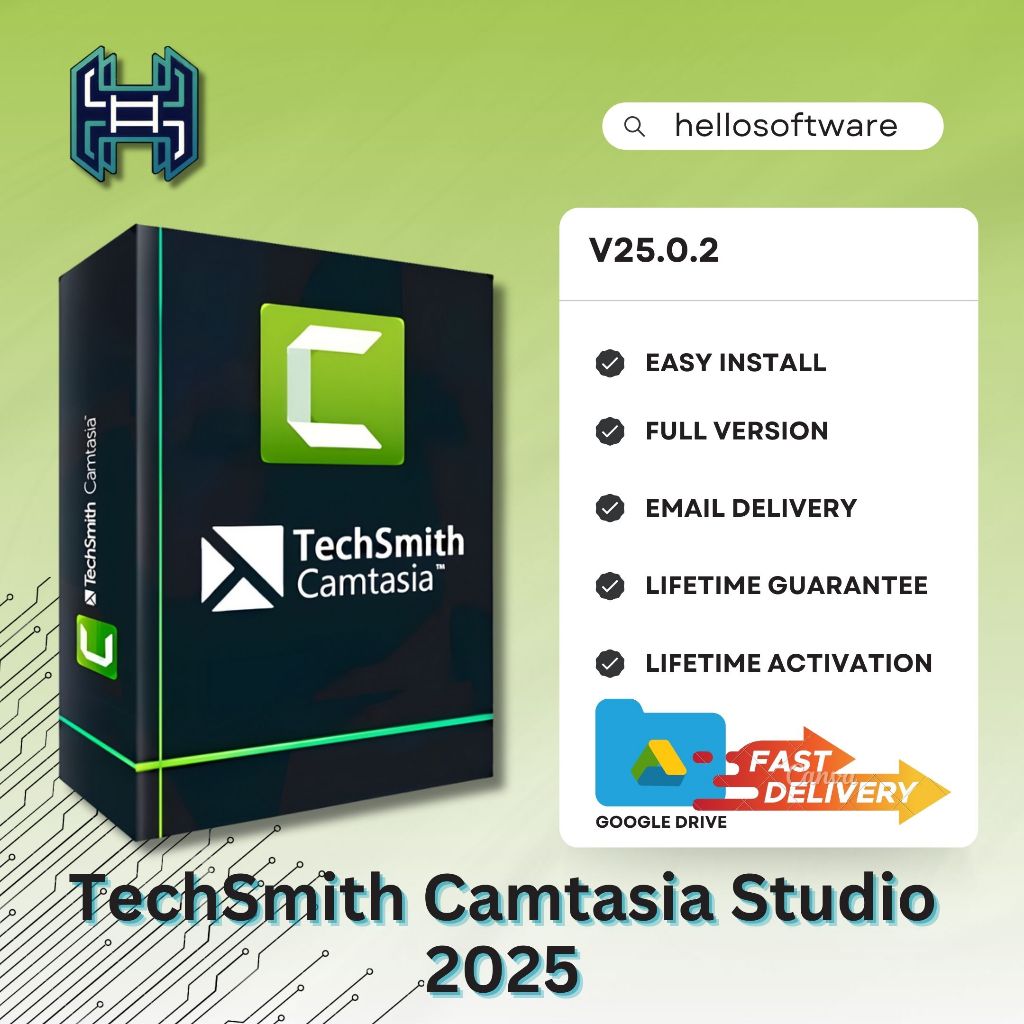 Jual (WIN/MAC) TechSmith Camtasia Studio v25.0.2 Full Version (Versi terbaru) | Shopee Indonesia