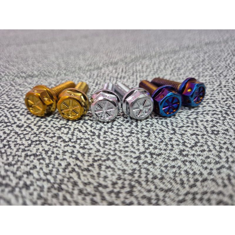 Jual Harga satuan Baut breket 10x25 Kaliper 2piston yamaha 2p dan monoblok probolt flower ...