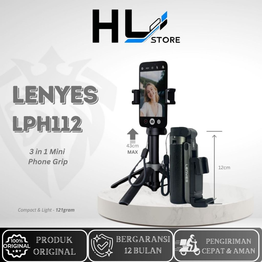Jual LENYES LPH112 3 in 1 Pocket Phone Grip - Tripod Mini Tongsis ...