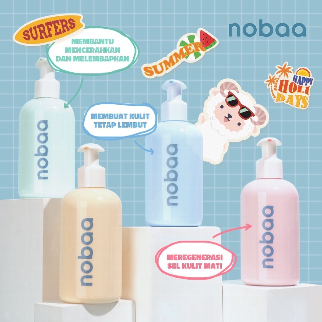 Jual Nobaa Whitening Body Milk Serum 250mL | Shopee Indonesia