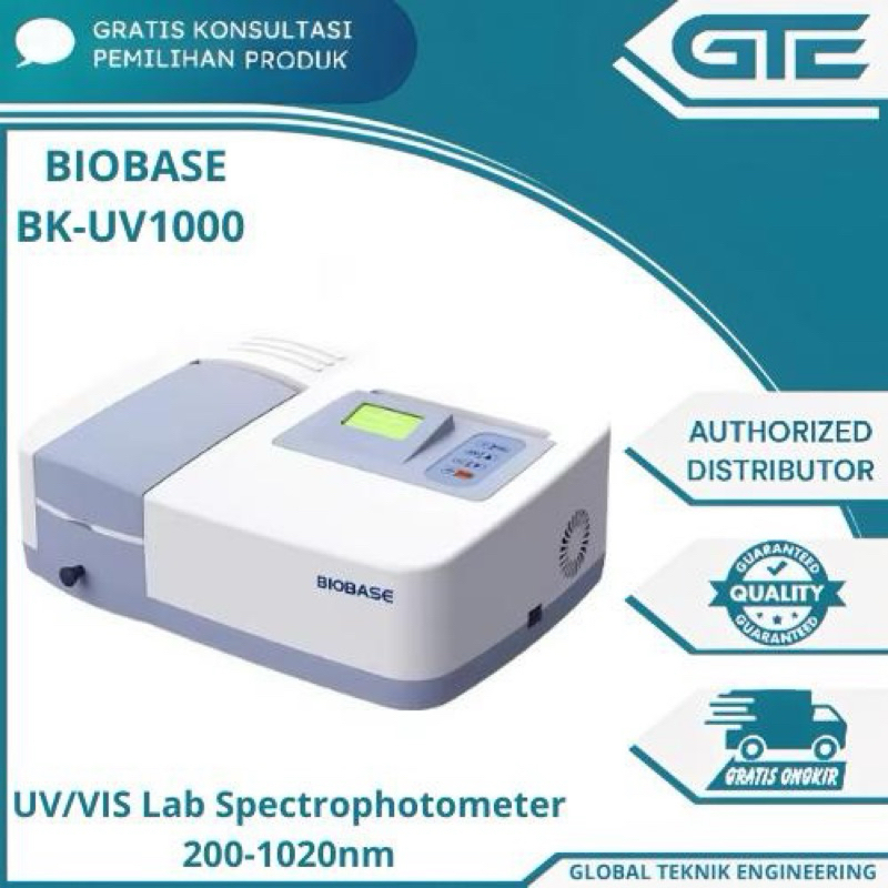 Jual Biobase BK-UV1000 Double Beam UV/VIS Lab Spectrophotometer 200 ...