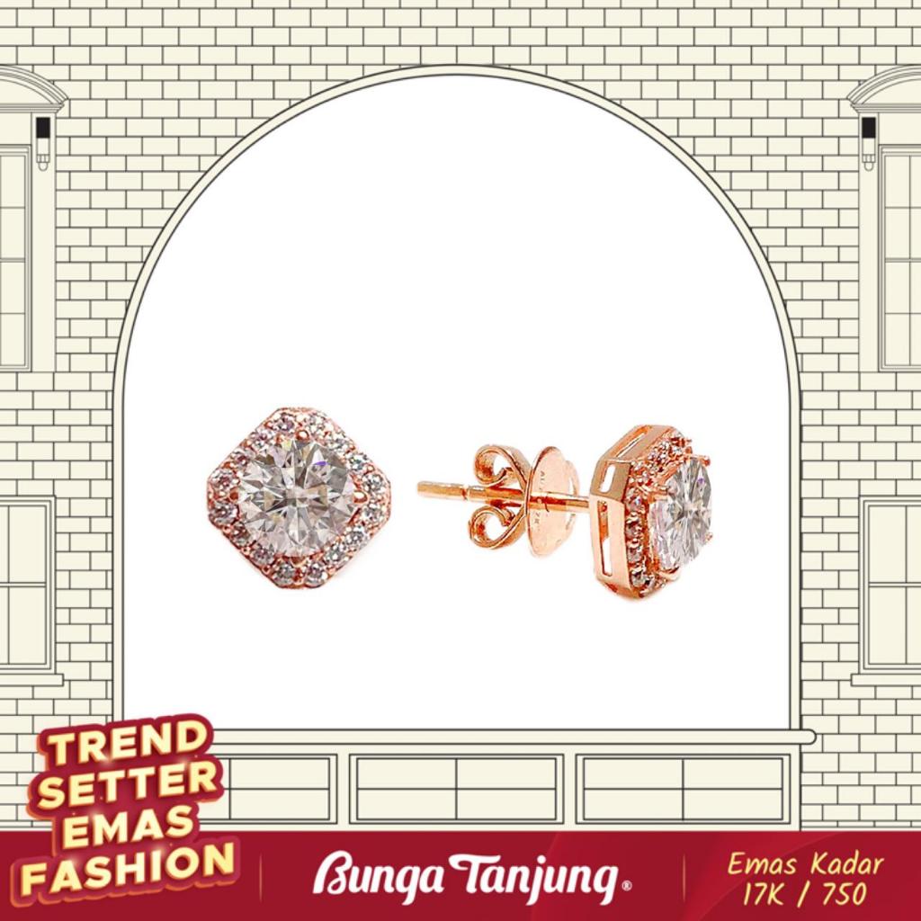 Jual ANTING TINDIK SOLITAIRE KOTAK - EMAS 17K - BUNGA TANJUNG GOLD ...