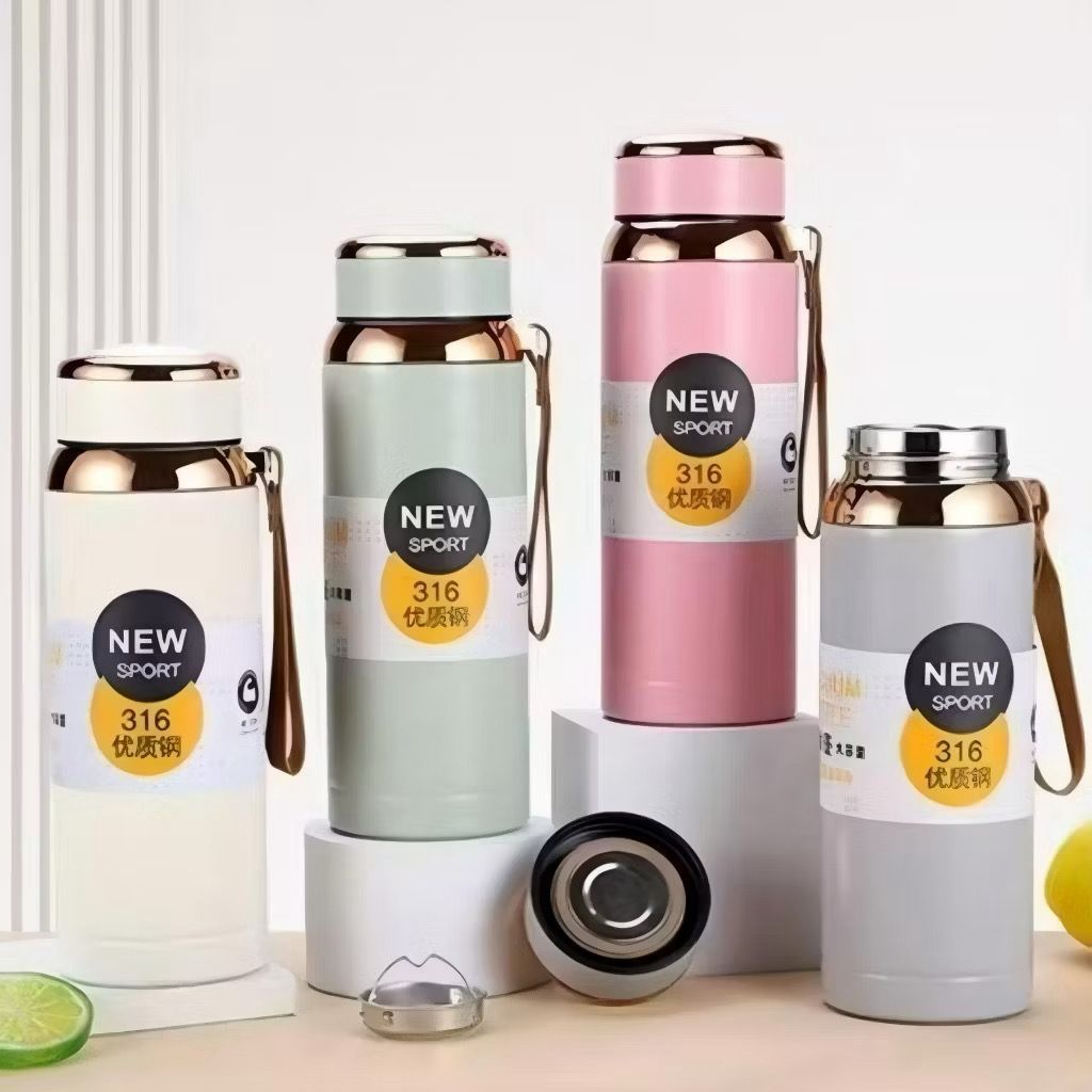 Jual Termos Stainless Steel Vacum Cup Botol Minum 800ml Botol Minum Warna Pastel Tahan Panas dan ...