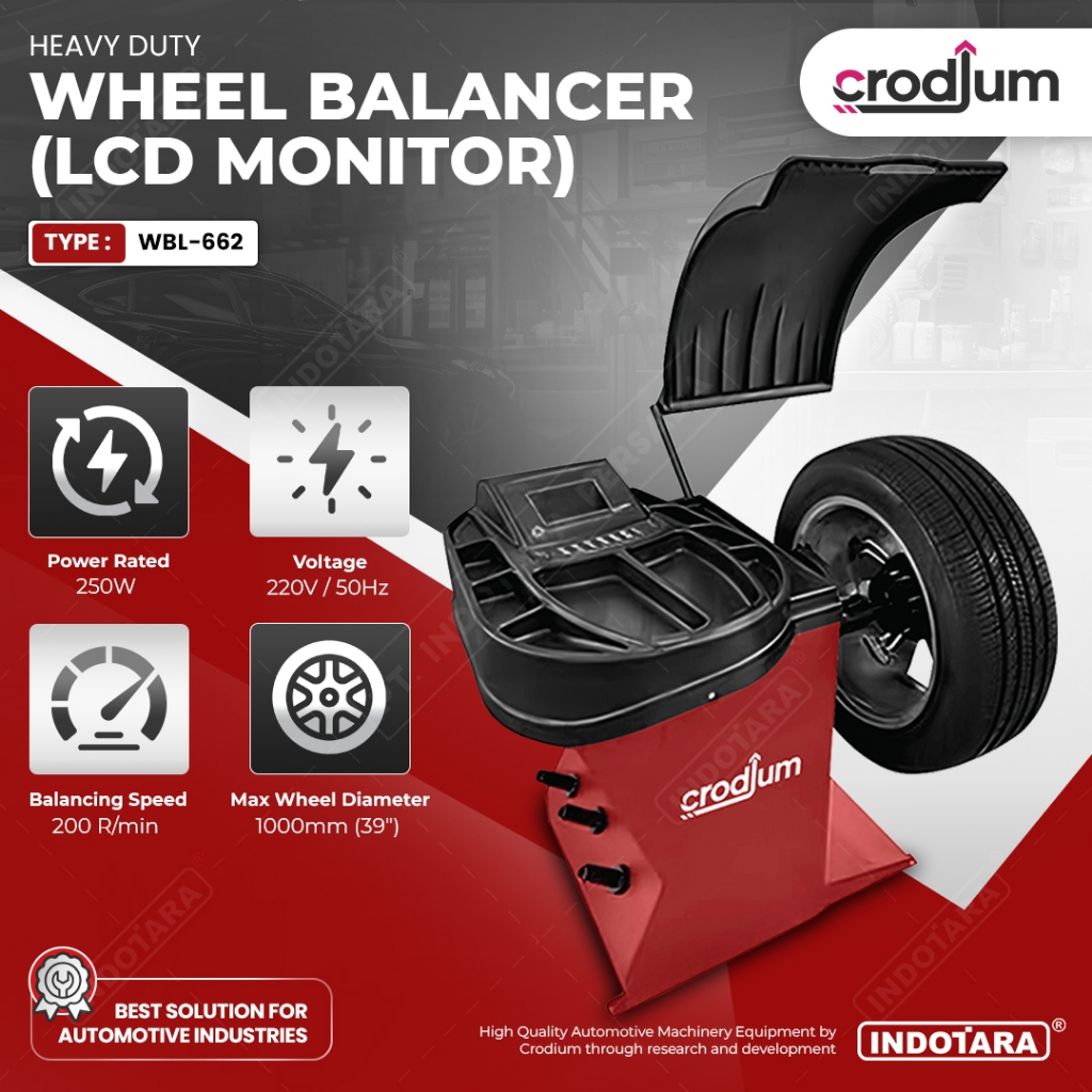 Jual Wheel Balancer LCD Monitor CRODIUM Mesin Balancing Ban Roda Mobil ...