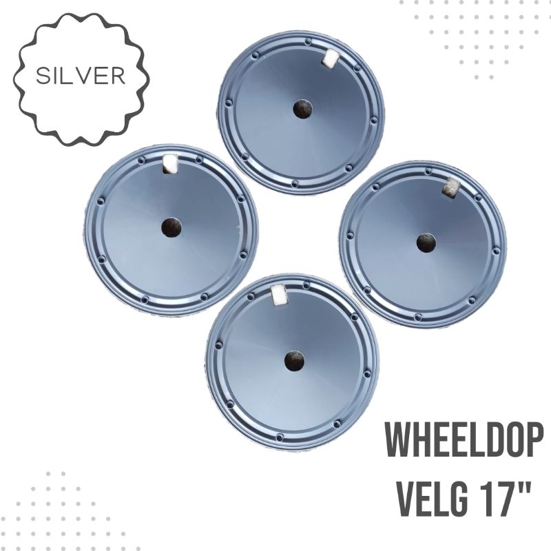 Jual WheelDop Wildop Tutup Velg Motor Ring 17 inchi SILVER 1Set Baut ...
