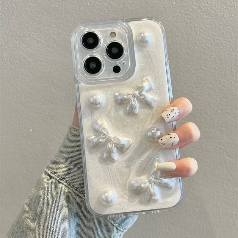 Jual 3D Ribbon Coquette Case For iPhone 7 8+ XS XR 11 13 15 16 PRO MAX ...