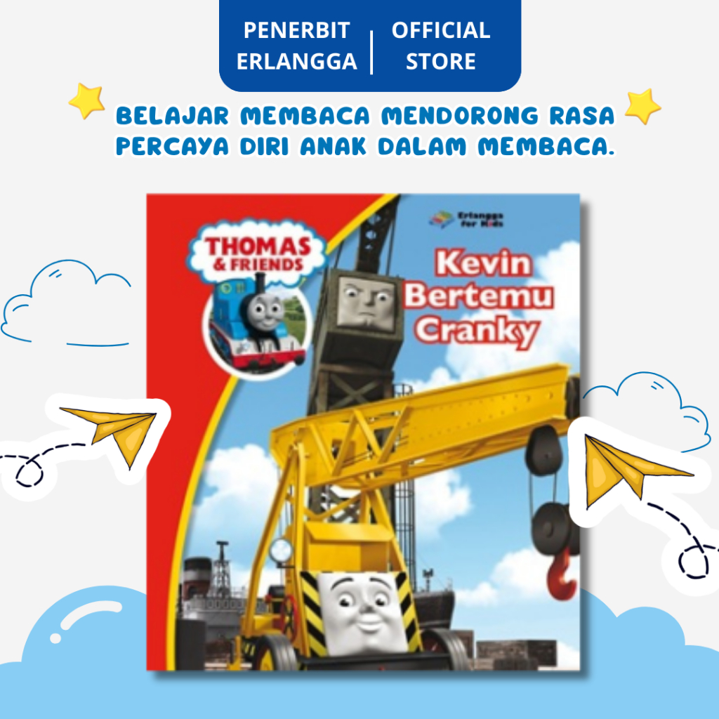 Jual [Erlangga Official] Buku Cerita Anak: Thomas & Friends: Kevin Bertemu Cranky | Shopee Indonesia