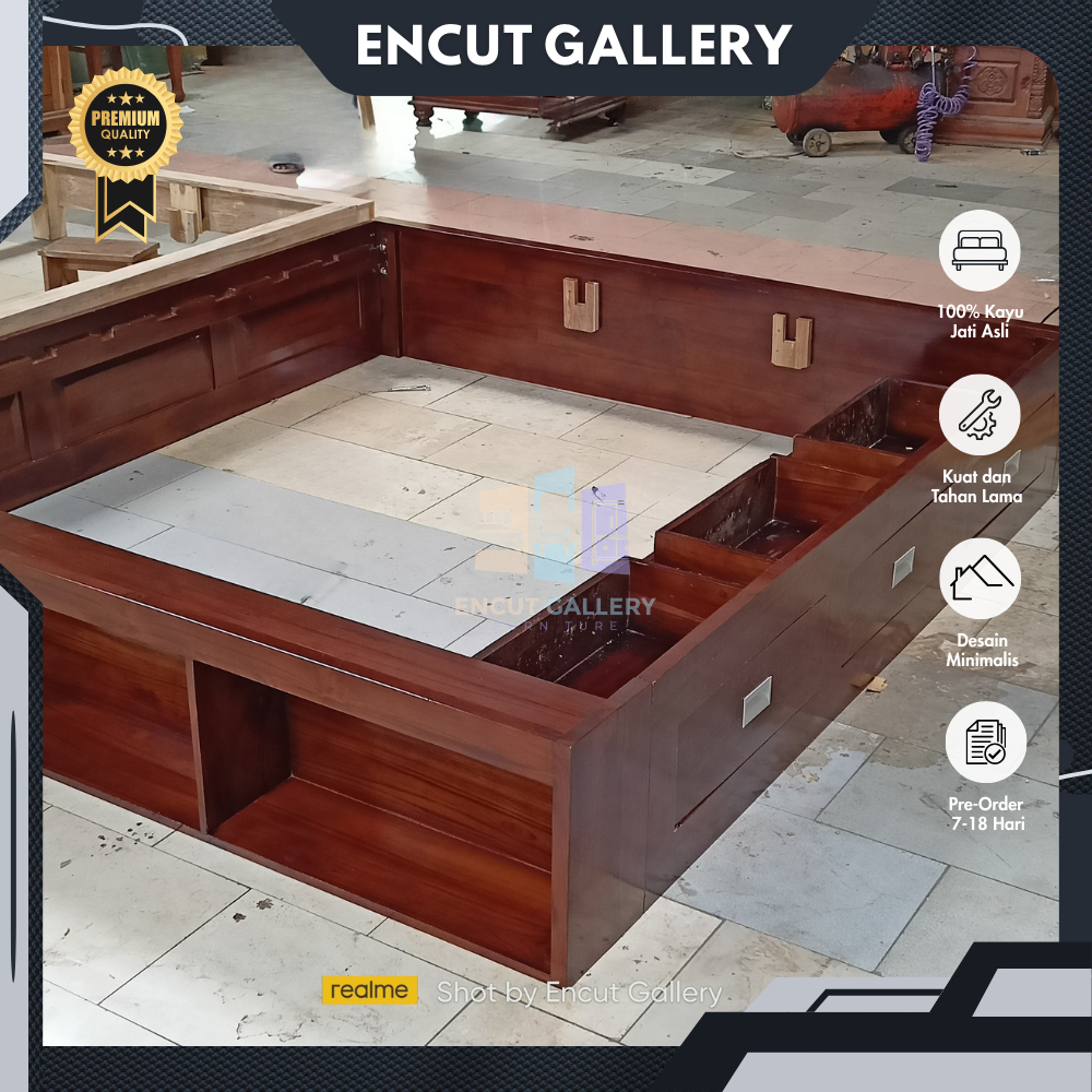 Jual Dipan Kayu Minimalis Dipan Laci Ukuran 160x200 Cm Divan Rangka ...