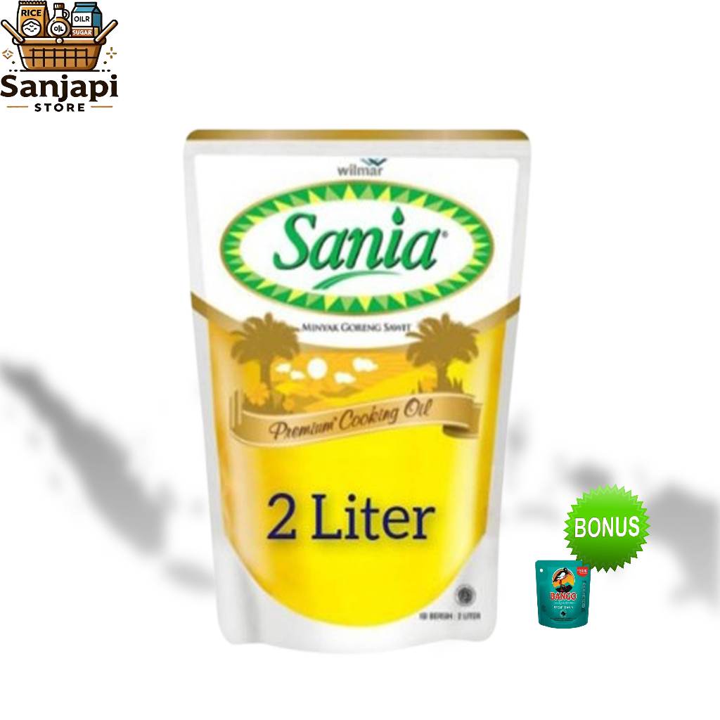 Jual Minyak Goreng Sania 2 Liter + Bonus Kecap Bango 77g - Minyak Sawit ...