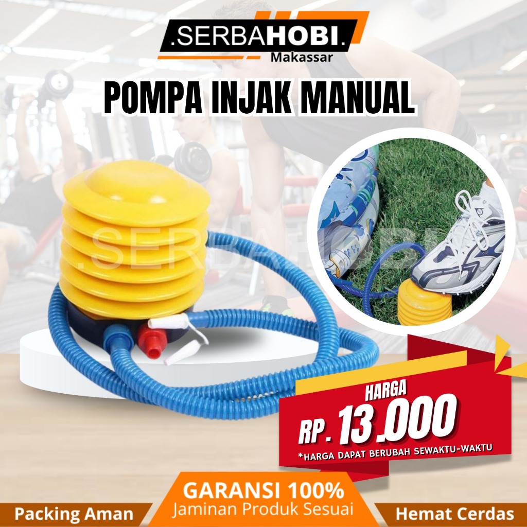 Jual Pompa Injak Balon Angin Kaki Kolam Renang Pelampung Bola Manual ...