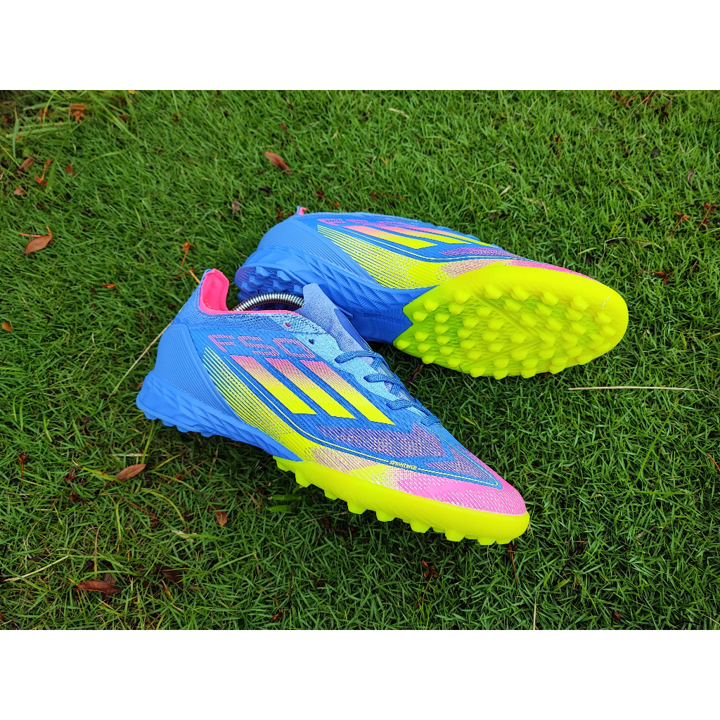 Jual Sepatu Futsal Adidas F50 Elite Turf Blue Fusion Lucid Lemon Lucid ...