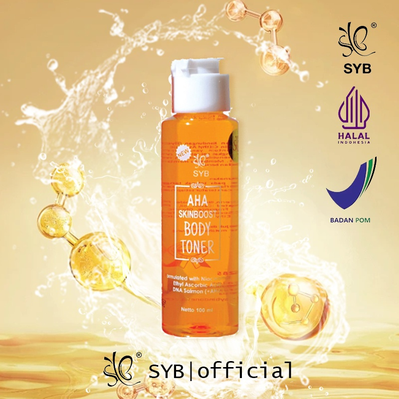 Jual SYB Toner badan AHA Skinboost DNA salmon | Shopee Indonesia