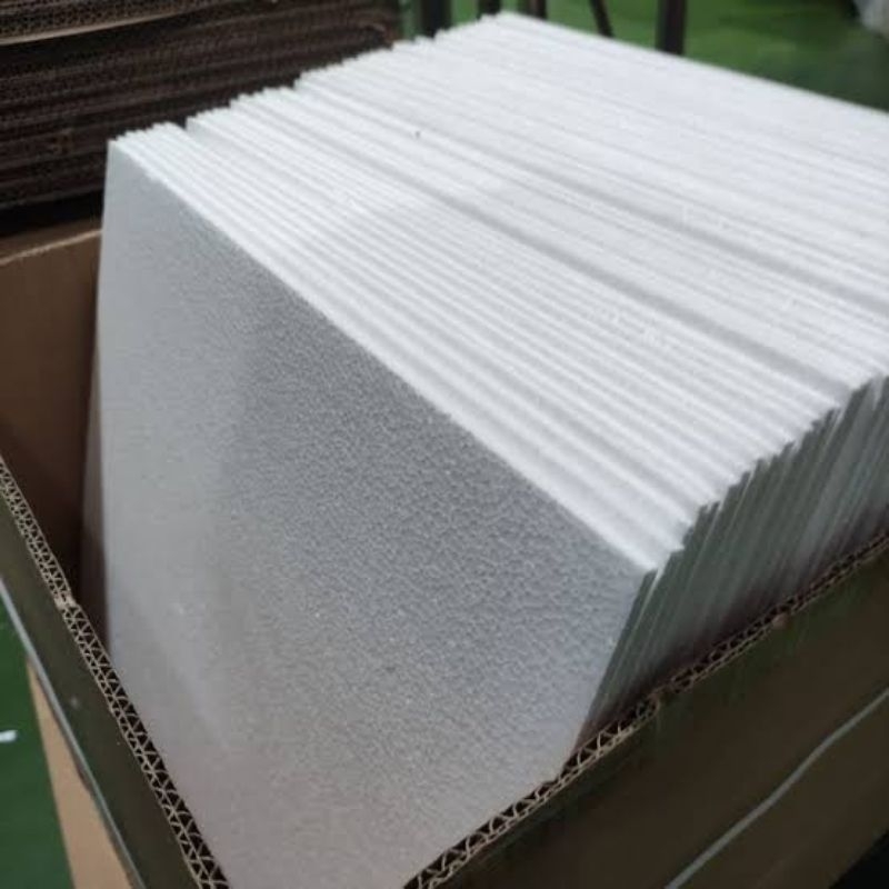 Jual D (D10) PAPAN STEROFORM GABUS LEMBARAN TEBAL 1 CM UKURAN 100 X 50 ...