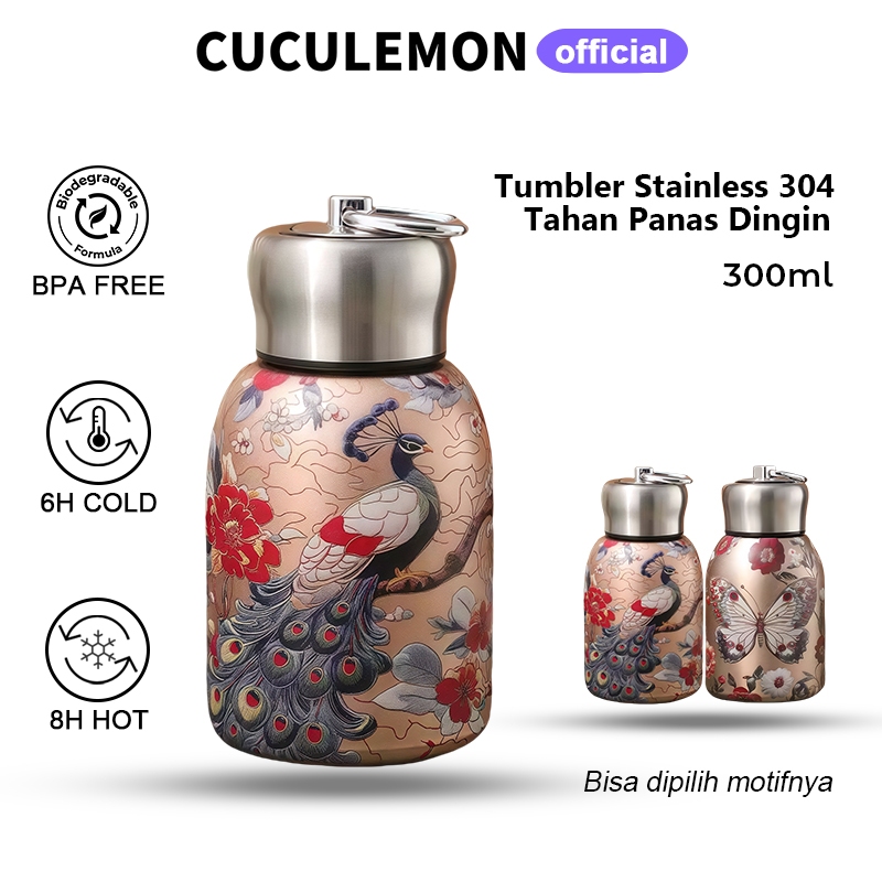 Jual CucuLemon Mini Tumbler Termos Air Panas 300ml Botol Minum Stainless Steel Vaccum Bottles ...
