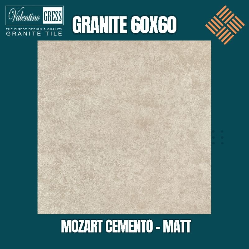 Jual GRANITE 60X60 MOZART CEMENTO | MATT | VALENTINO GRESS | Shopee Indonesia