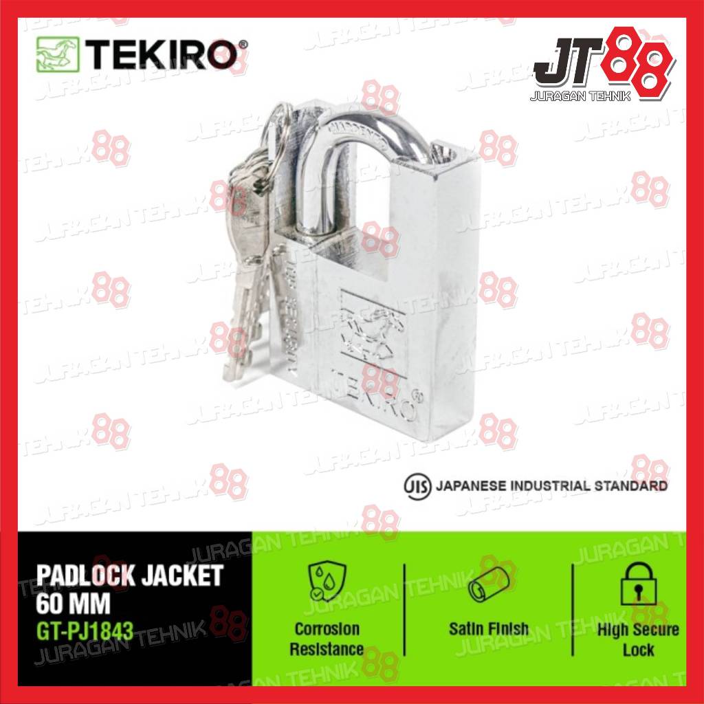 Jual Gembok TEKIRO anti Gunting anti Maling Model Jaket / Uncuttable ...