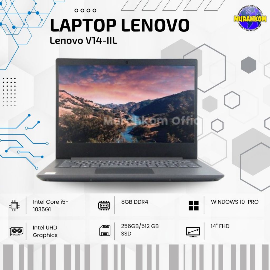 Jual LENOVO V14-IIL INTEL i5-1035G1 RAM 12GB SSD 256GB/512GB WIN 10 OFFICE 2021 | Shopee Indonesia