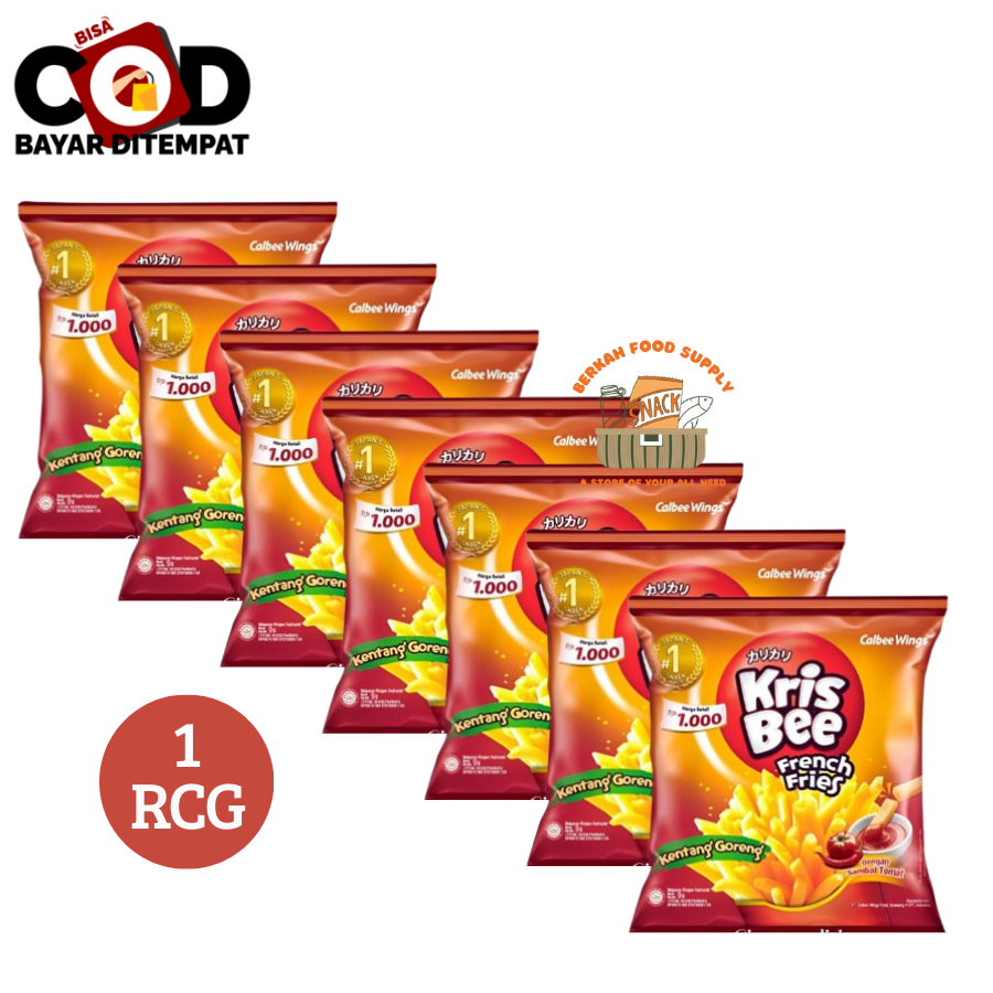 Jual ( BERKAH ) KRIS BEE French Fries Kentang Goreng 9gr Renceng Snack ...