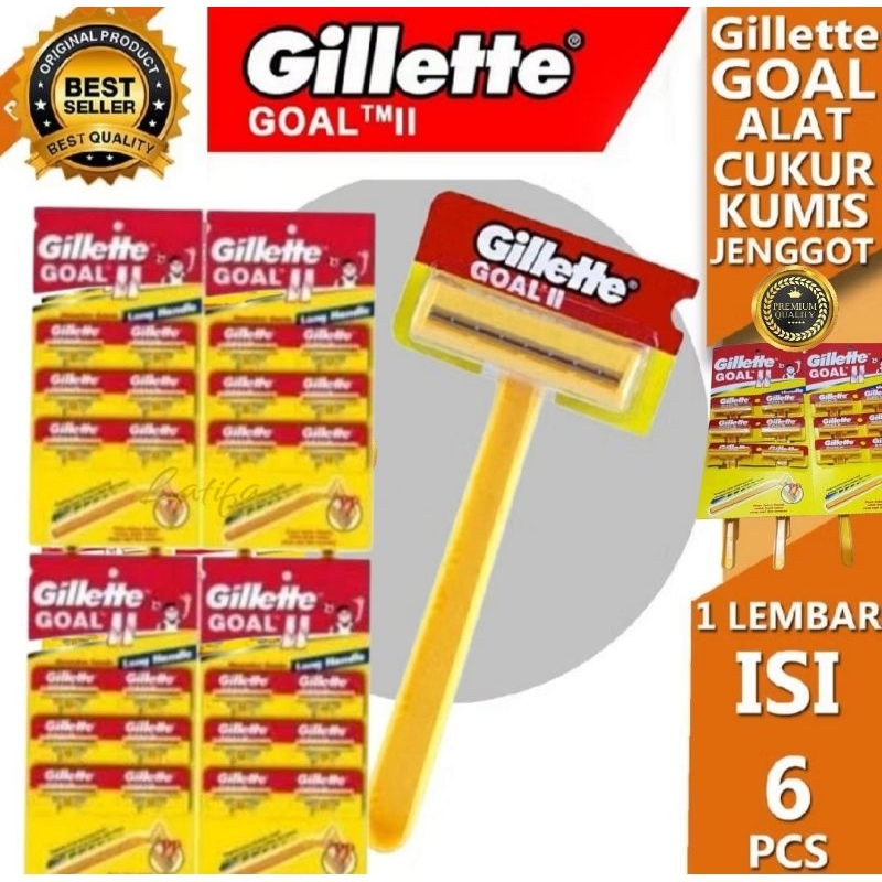 Jual Pisau Cukur Gillette Goal 2 Plus isi 6 pcs | Shopee Indonesia