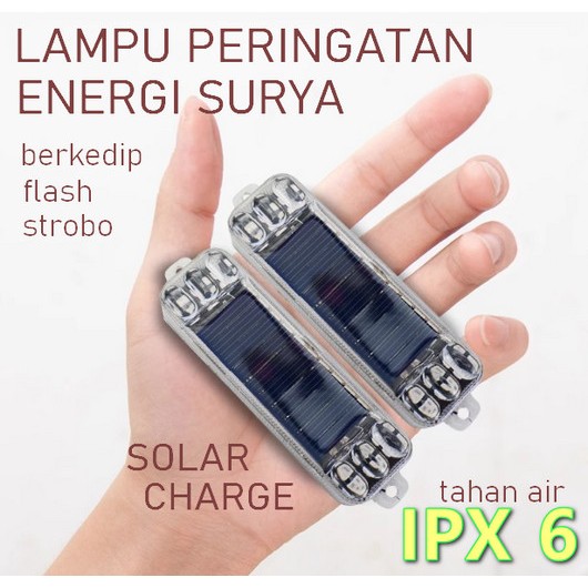 Jual Lampu Tanda Peringatan Tenaga Surya / SOLAR LED Warning Lamp / LED ...