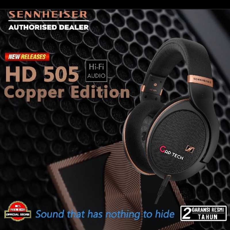 Jual Sennheiser HD505 / HD 505 / HD-505 Copper Edition Over Ear Open ...