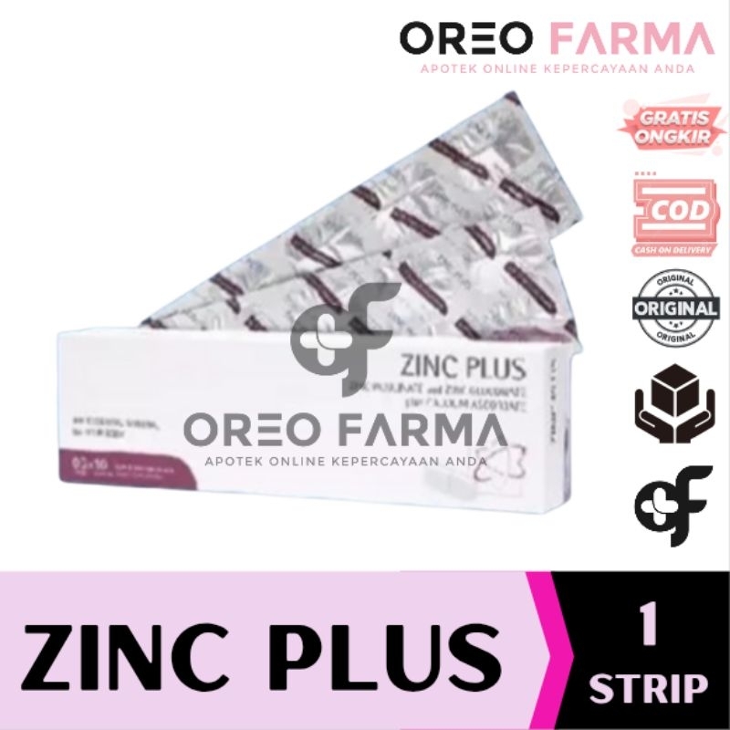 Jual Zinc Plus Strip 10 Kapsul | Suplemen untuk Mengurangi Jerawat ...