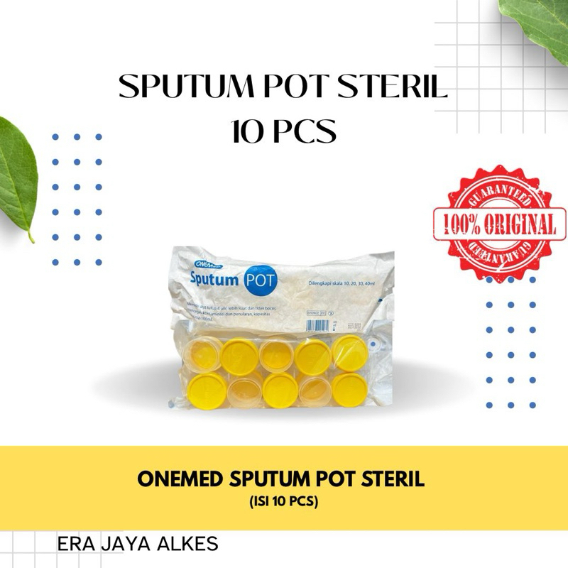 Jual Sputum Pot Steril Onemed isi 10s Sputum pot Onemed Pot Sample ...