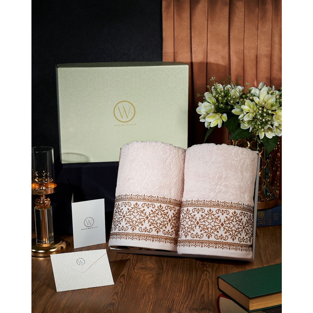Jual Mariposa Premium Towel - Couple Towel Gift Box by Willow Maison ...