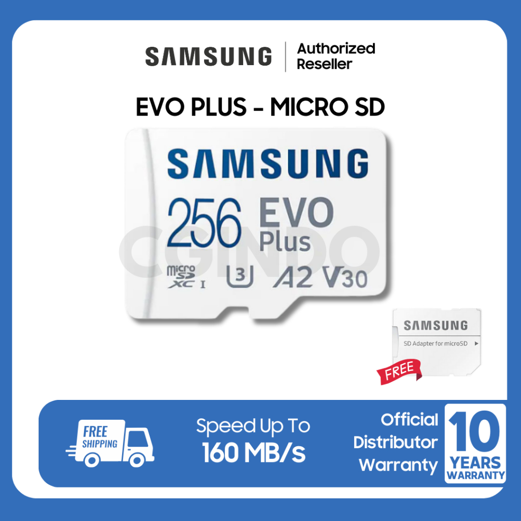 Jual Samsung MicroSD Evo Plus 256GB Memory Card Micro SD Class10 UHS-i ...